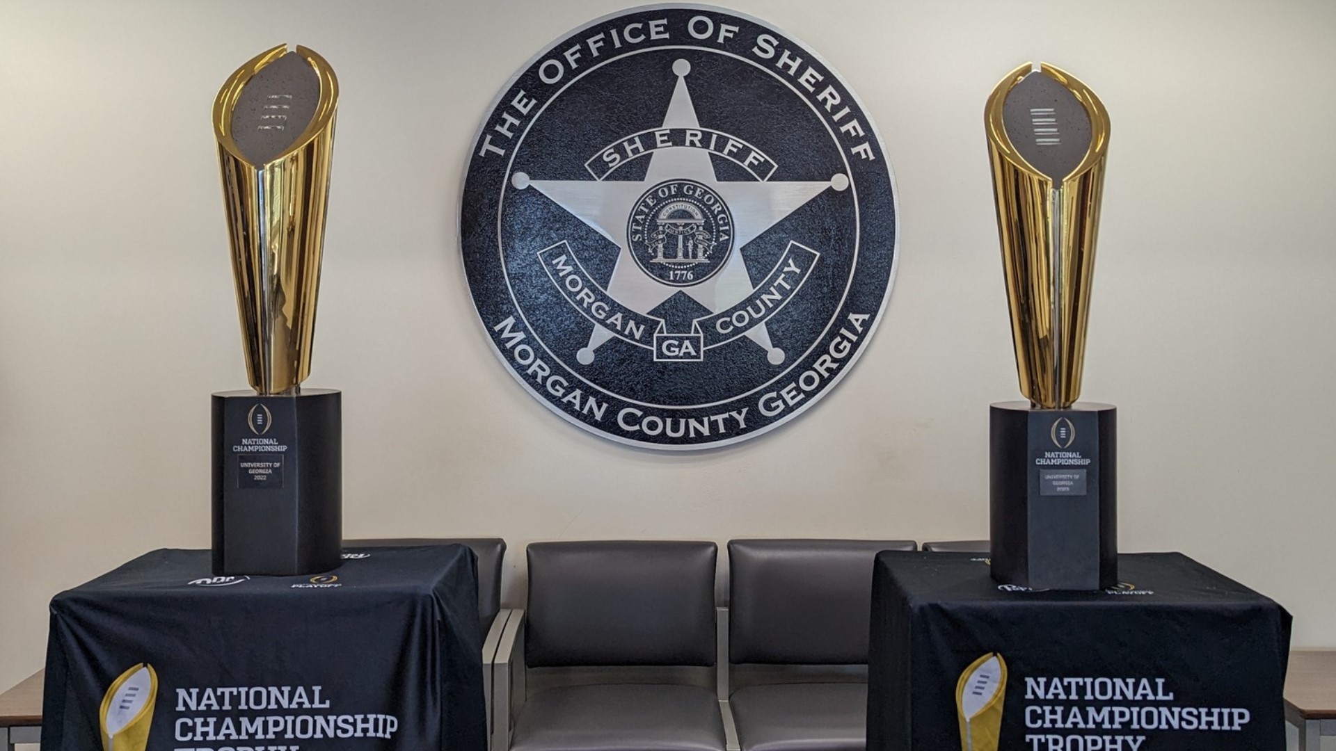 UGA national championship trophies make it to Morgan County | 11alive.com
