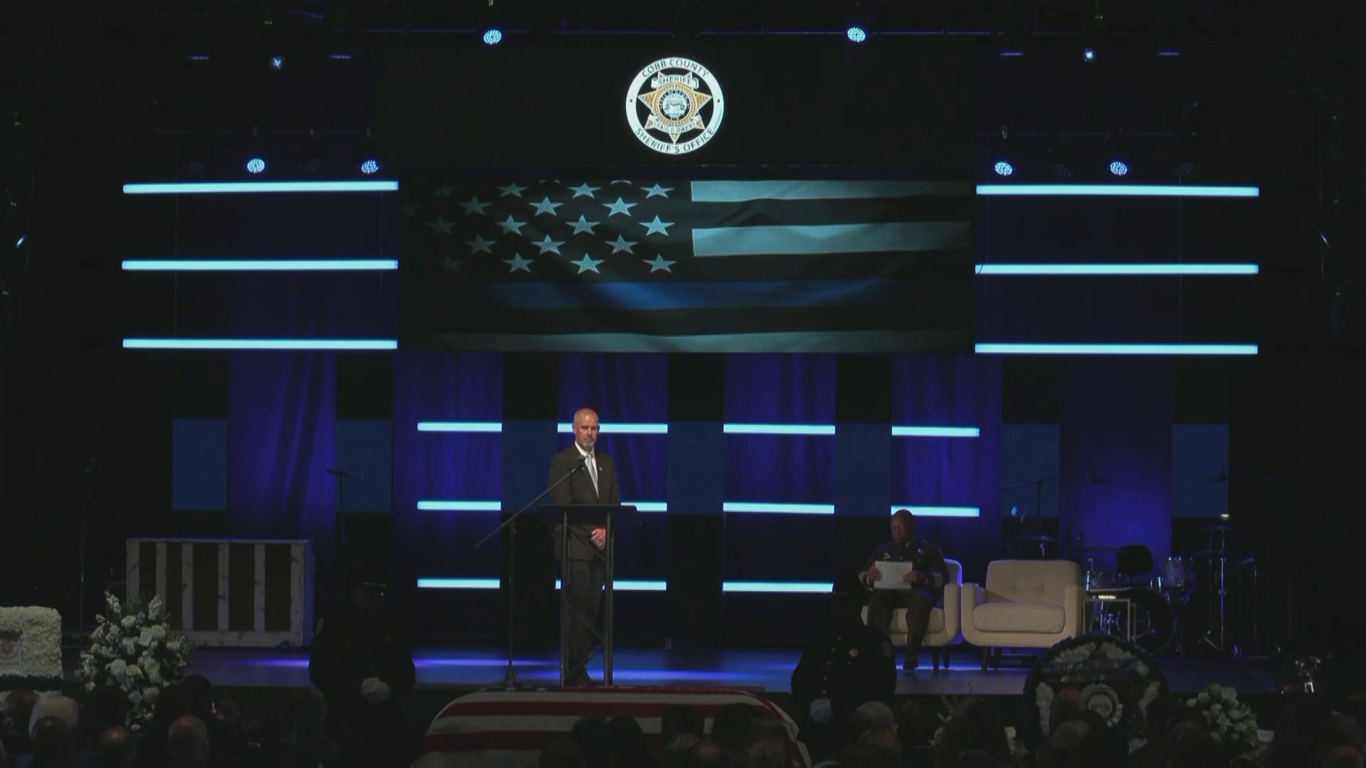 Cobb Deputy Marshall Ervin funeral | Wife's letter read | 11alive.com