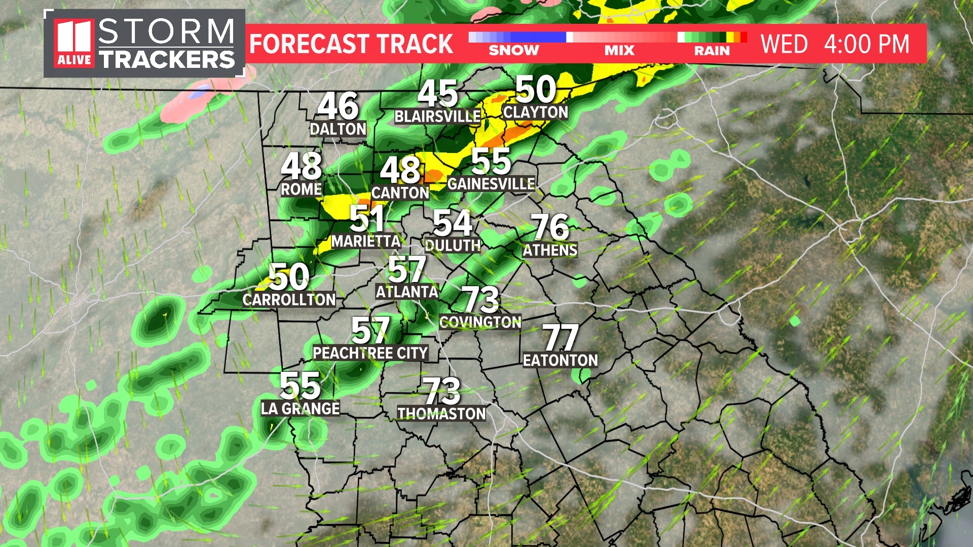 Wind advisory north Georgia | 11alive.com