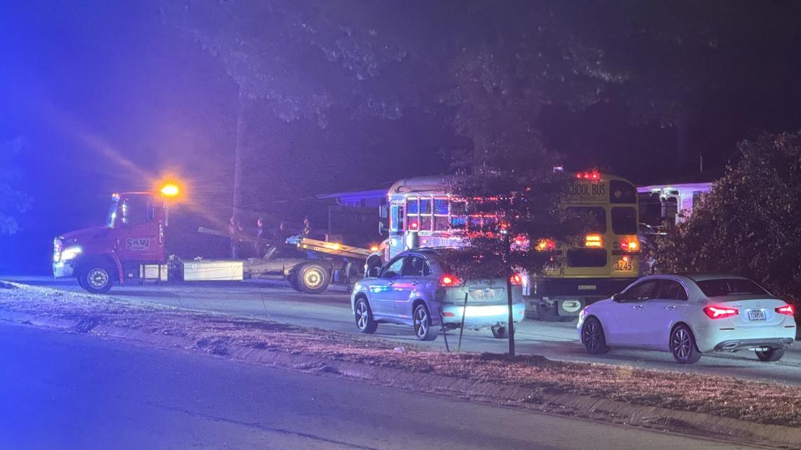 Traffic Alert: North Hairston Road re-opens after school bus crash in ...
