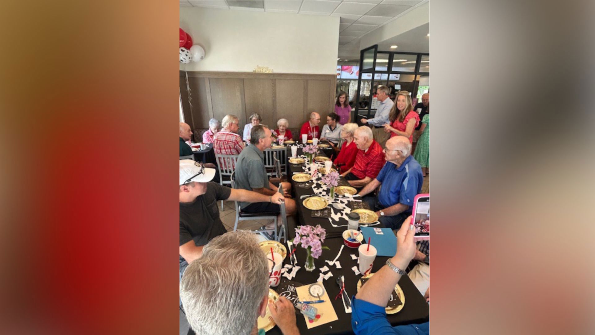 Navy Veteran Richard Stroud Celebrates 99th with Chick-fil-A | 11alive.com