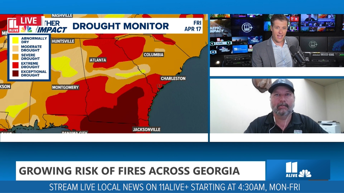 Wildfire risk rising as Georgia heads into burn ban | 11alive.com