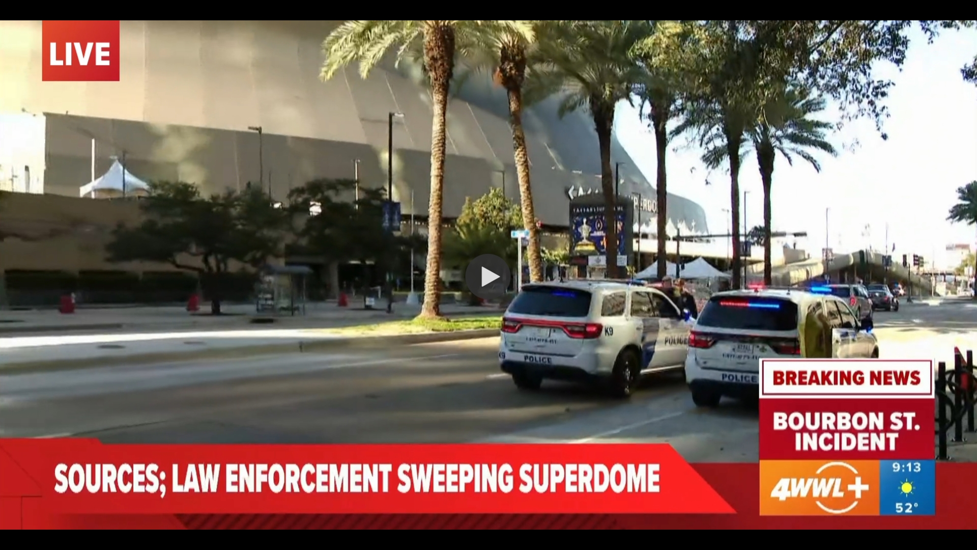 Law enforcement sweeping the Superdome | 11alive.com
