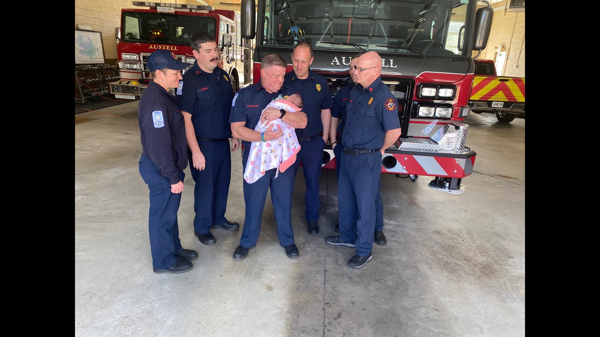 Georgia firefighter helps deliver granddaughter at fire station ...