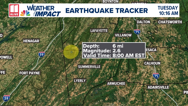 Earthquake in Georgia | Tuesday, Feb. 25 | 11alive.com