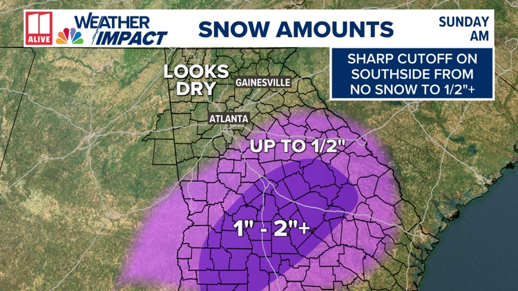 Weather Impact Alert: Light snow possible south and east of inner ...