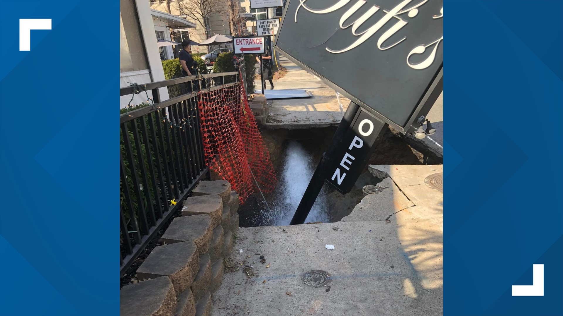 Road reopens after Buckhead sinkhole, water main break | 11alive.com