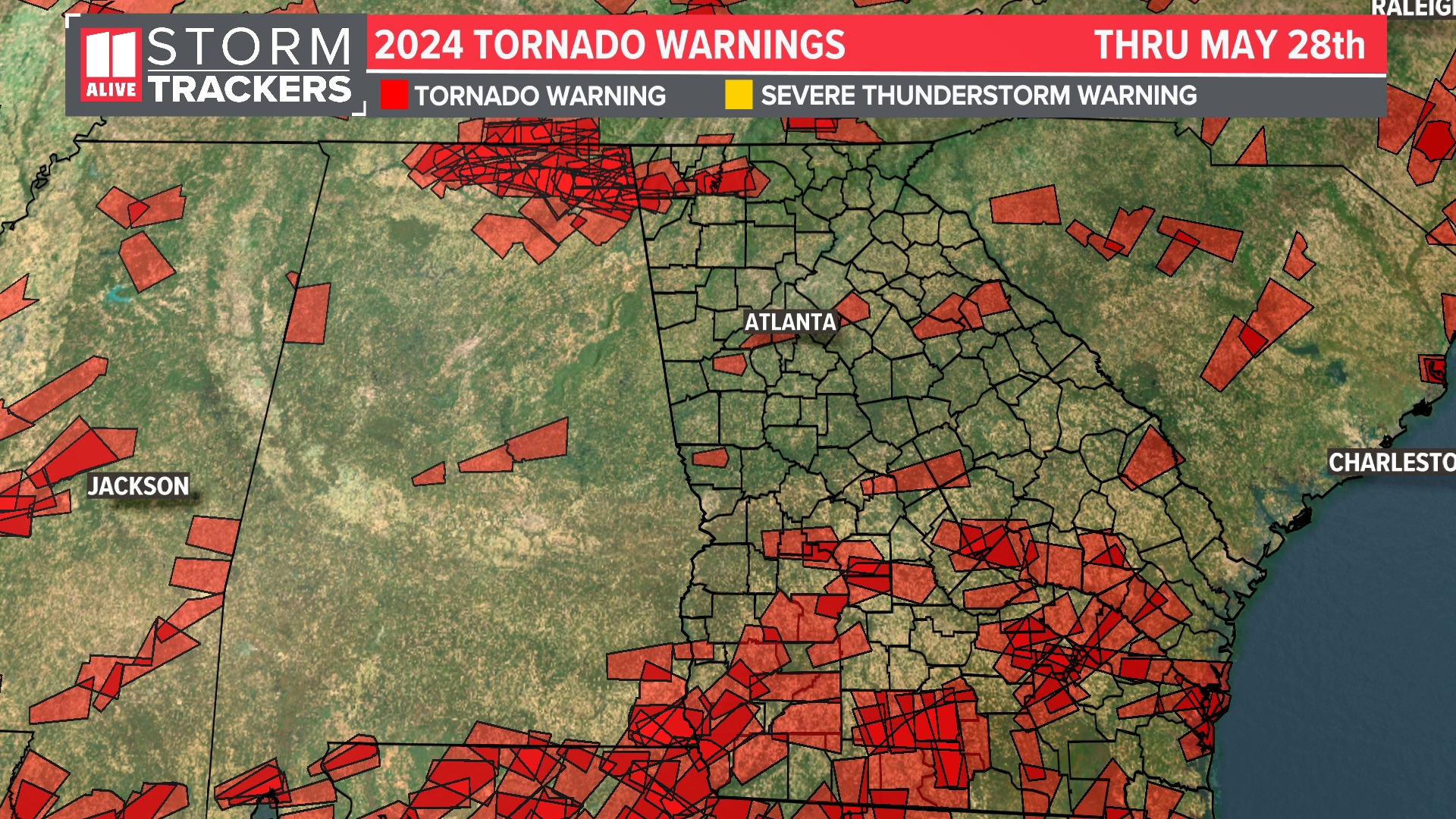 States with the most tornadoes in 2024, so far | 11alive.com