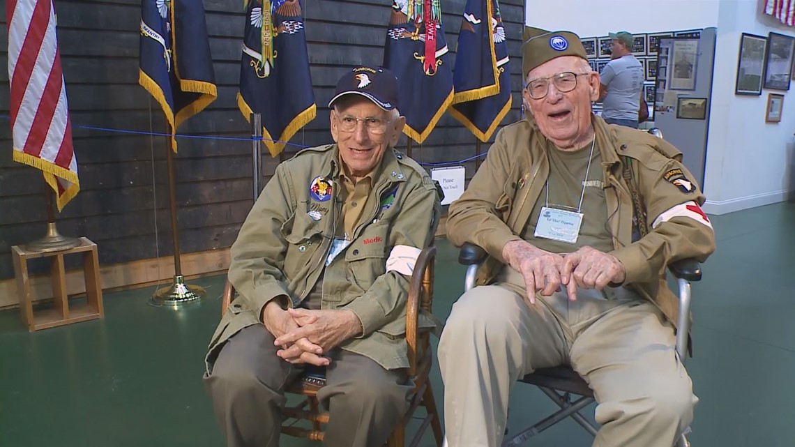 These two medics served in WWII. One flew into Normandy. Decades later ...