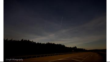 Bright lights over Georgia night sky | Starlink satellites | 11alive.com