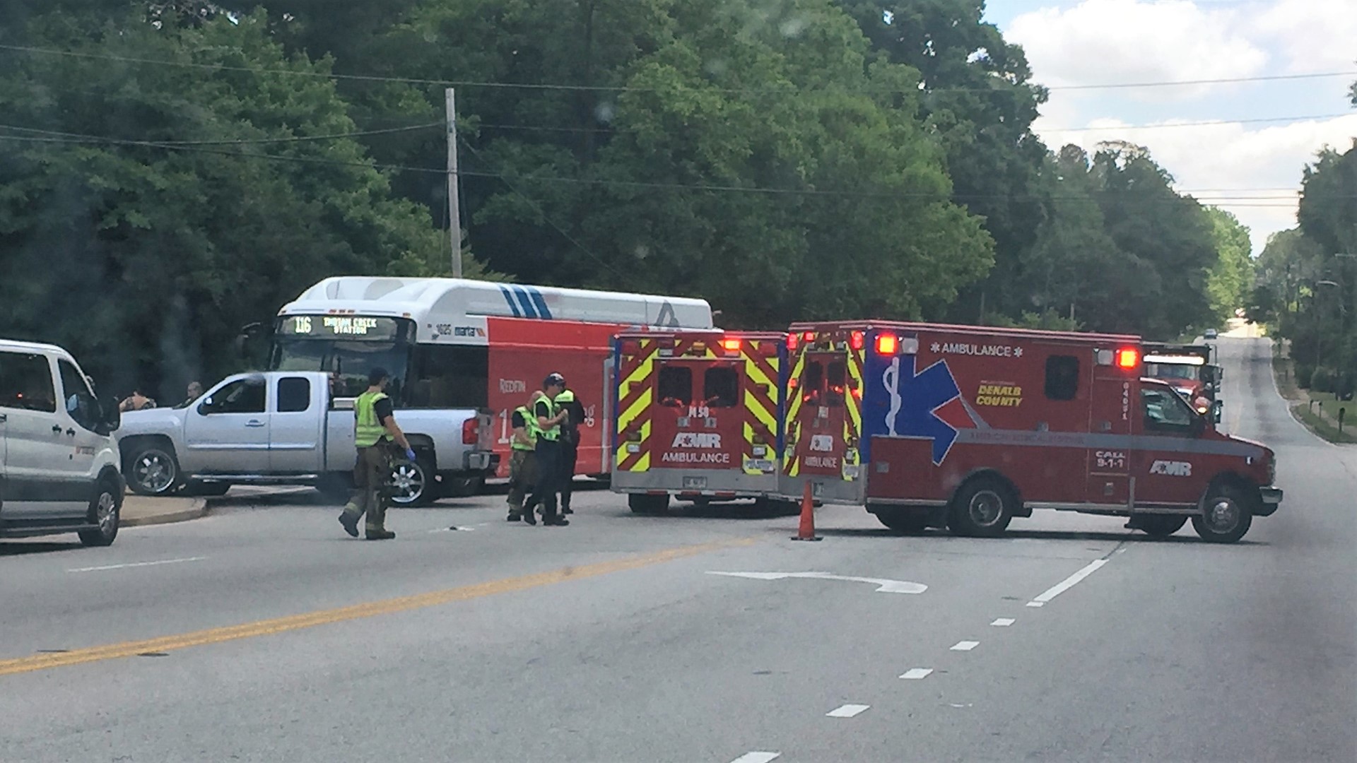 MARTA bus crash in DeKalb leaves 10 injured | 11alive.com