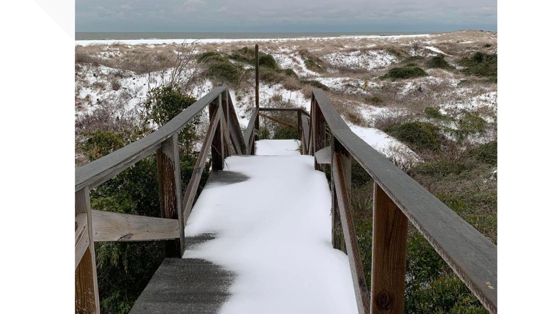 Snow photos: Tybee Island, Georgia, New Orleans and Pensacola, Florida ...