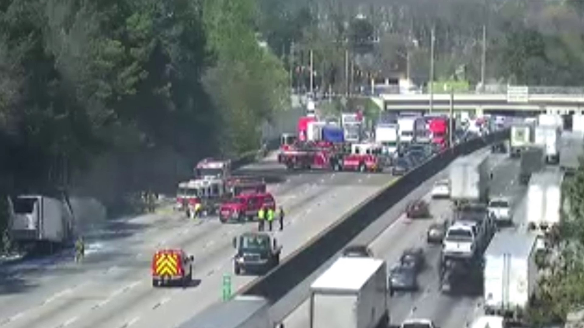 Atlanta traffic on I285 in Cobb County | Truck fire | 11alive.com