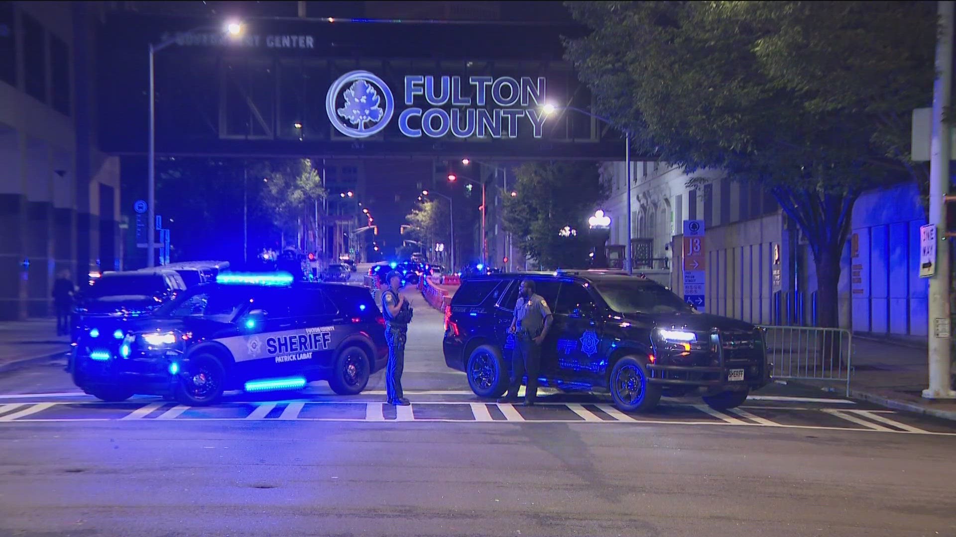 Street, parking closures outside Fulton County Courthouse as Trump ...