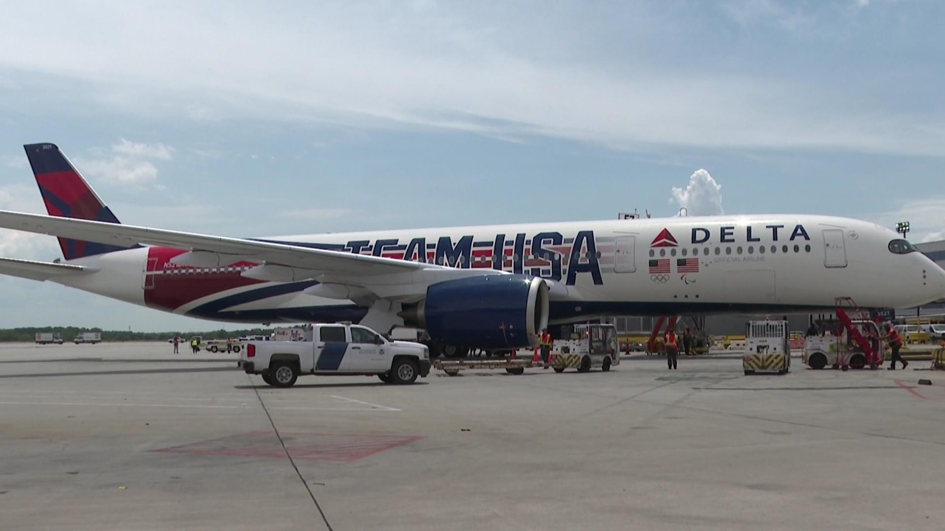 Delta reveals Team USA plane for Paris Olympics | 11alive.com