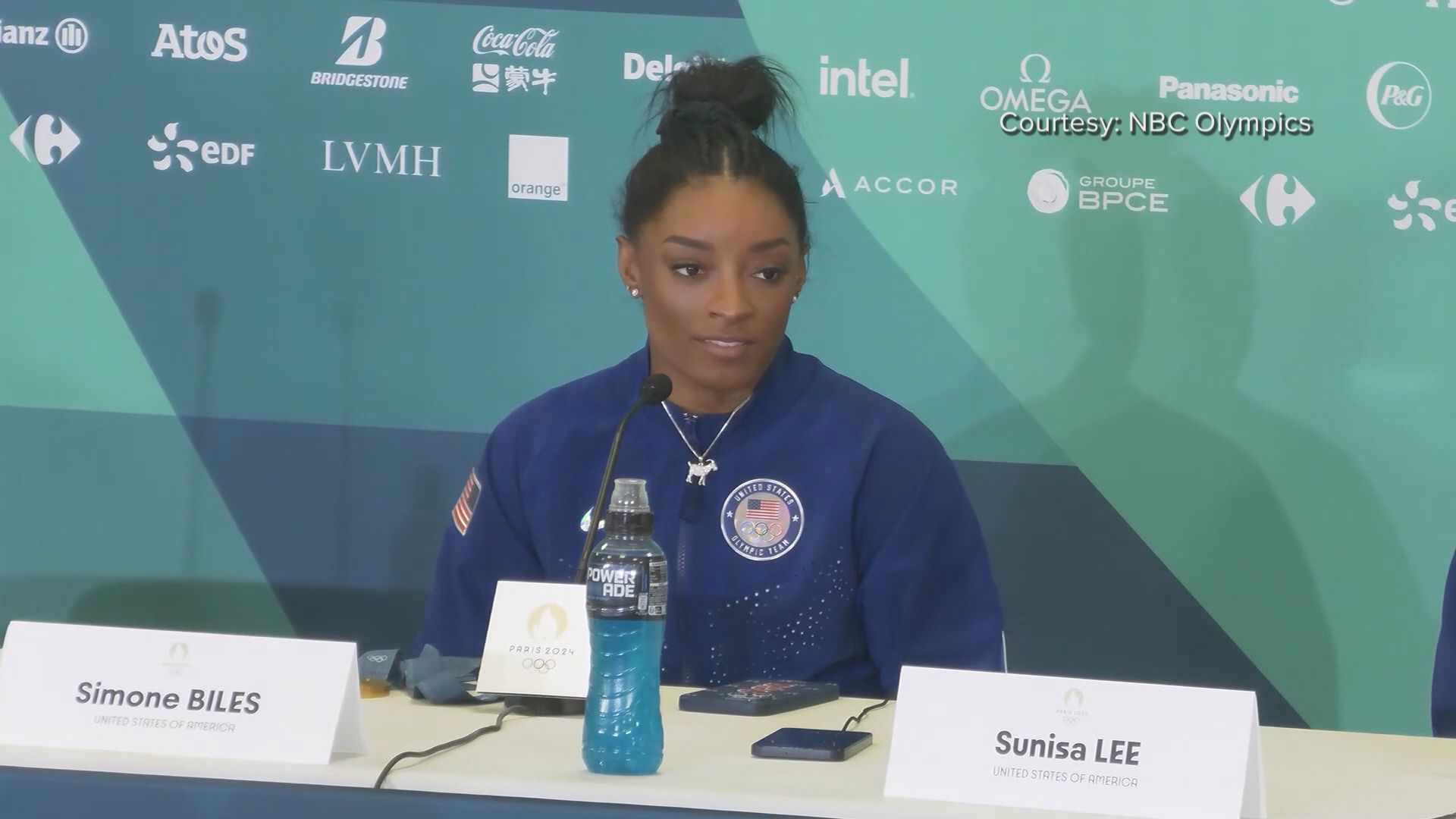 Simone Biles explains why she wears goat necklace | 11alive.com