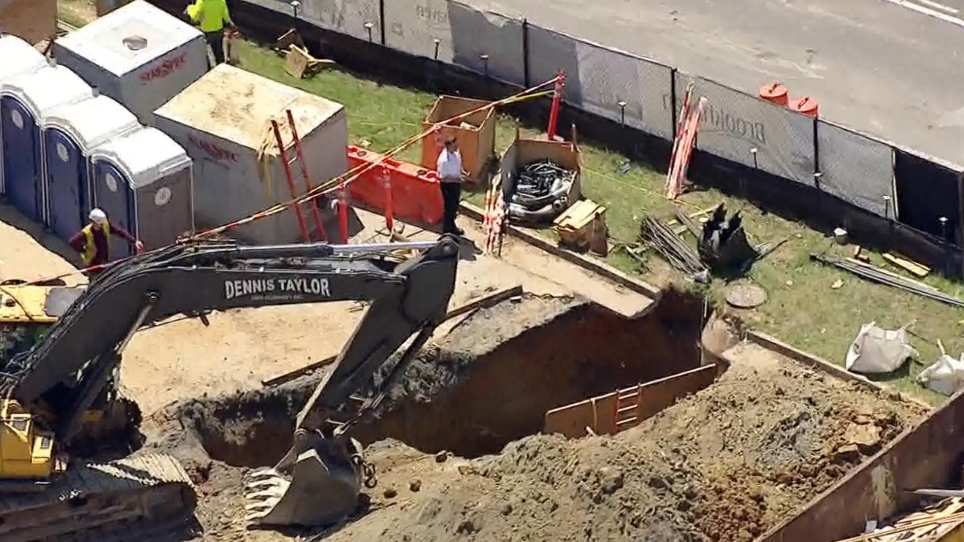 Construction worker hurt in trench collapse Peachtree St | 11alive.com