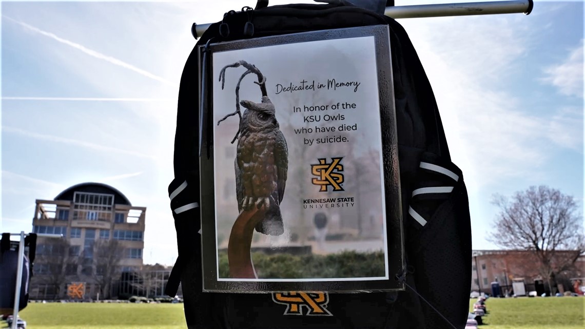 KSU brings awareness to mental health with art display | 11alive.com