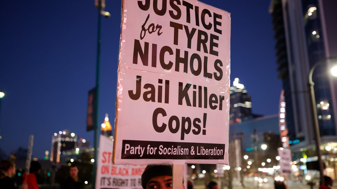 Photos: Protests in downtown Atlanta over beating death of Tyre Nichols ...