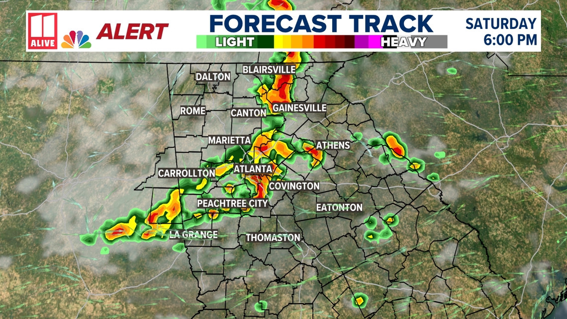 Georgia weather news: Storms likely around Atlanta on Saturday ...