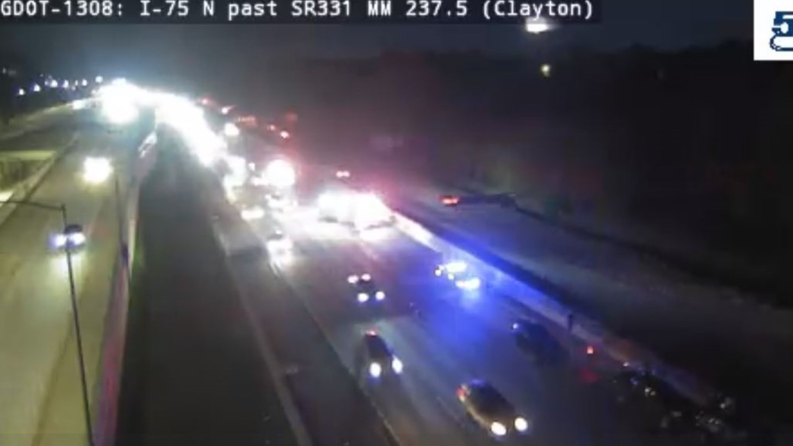 GDOT: I75 crash in Clayton County; lanes blocked | 11alive.com