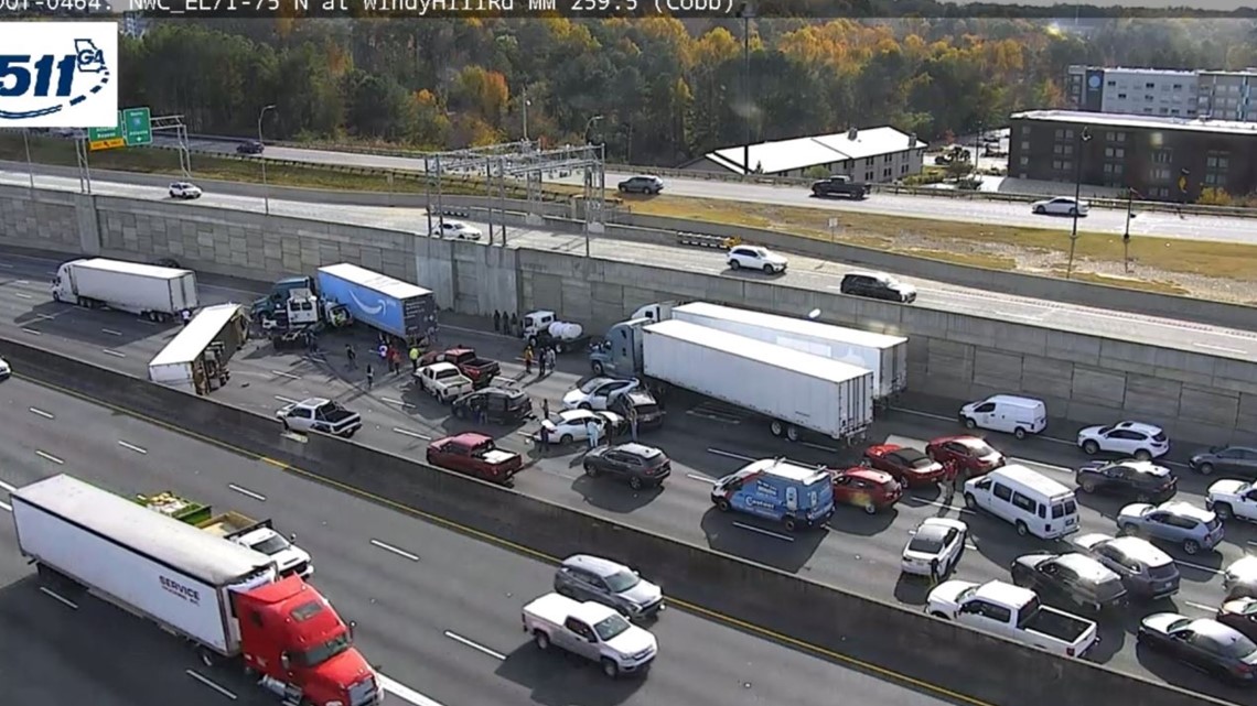 I 75 South traffic Cobb County crash | 11alive.com