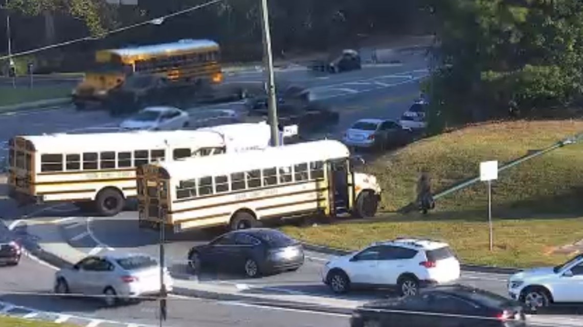 Fulton County School bus crash on Ga 400 and Northridge | 11alive.com