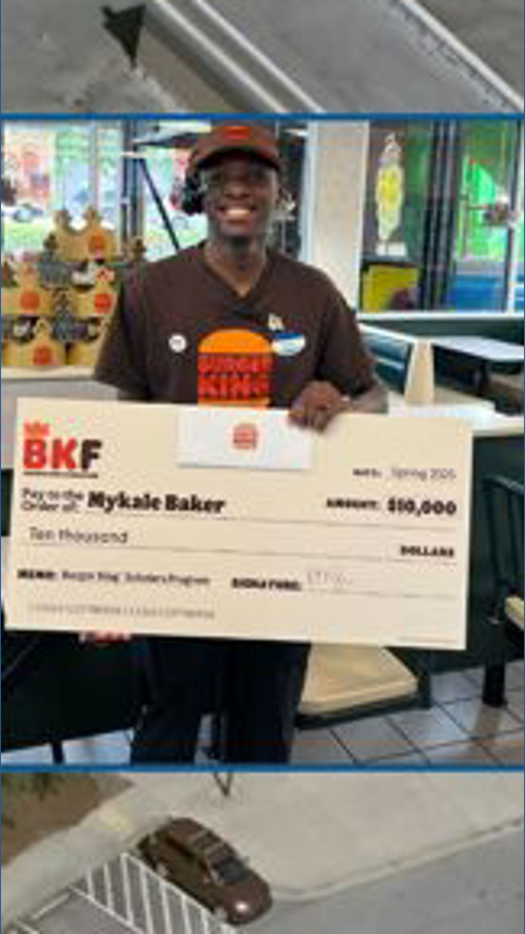 Viral Burger King teen who rushed to work after graduation picks ...