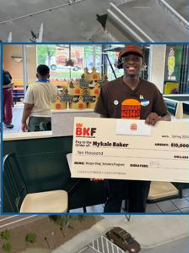 Viral Burger King teen who rushed to work after graduation picks ...