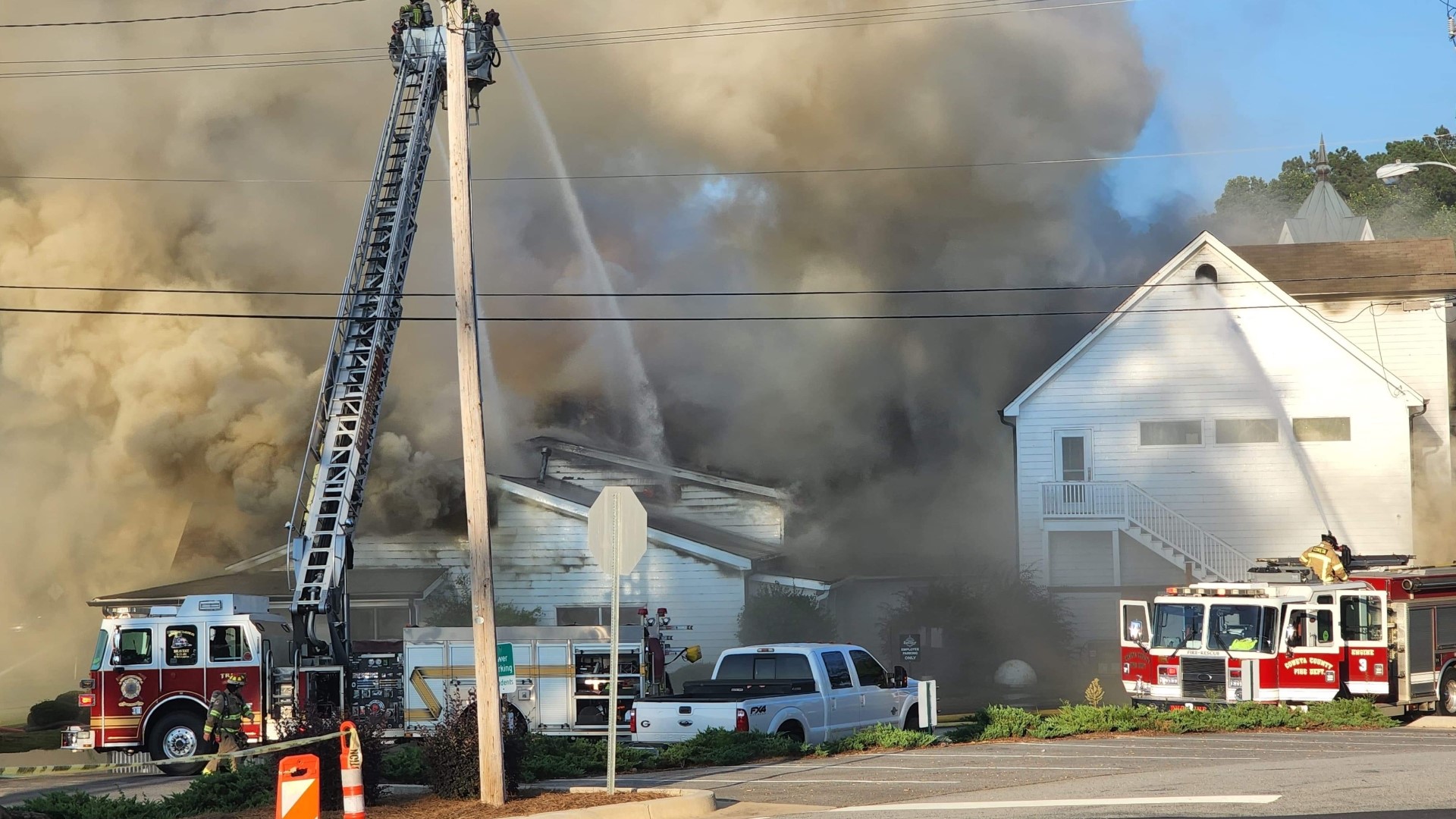 Large fire at Heirloom Market bakery in Coweta County | 11alive.com