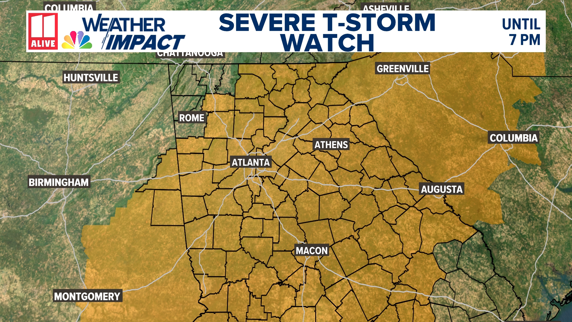 Metro Atlanta north Georgia live weather updates Monday March 31 ...