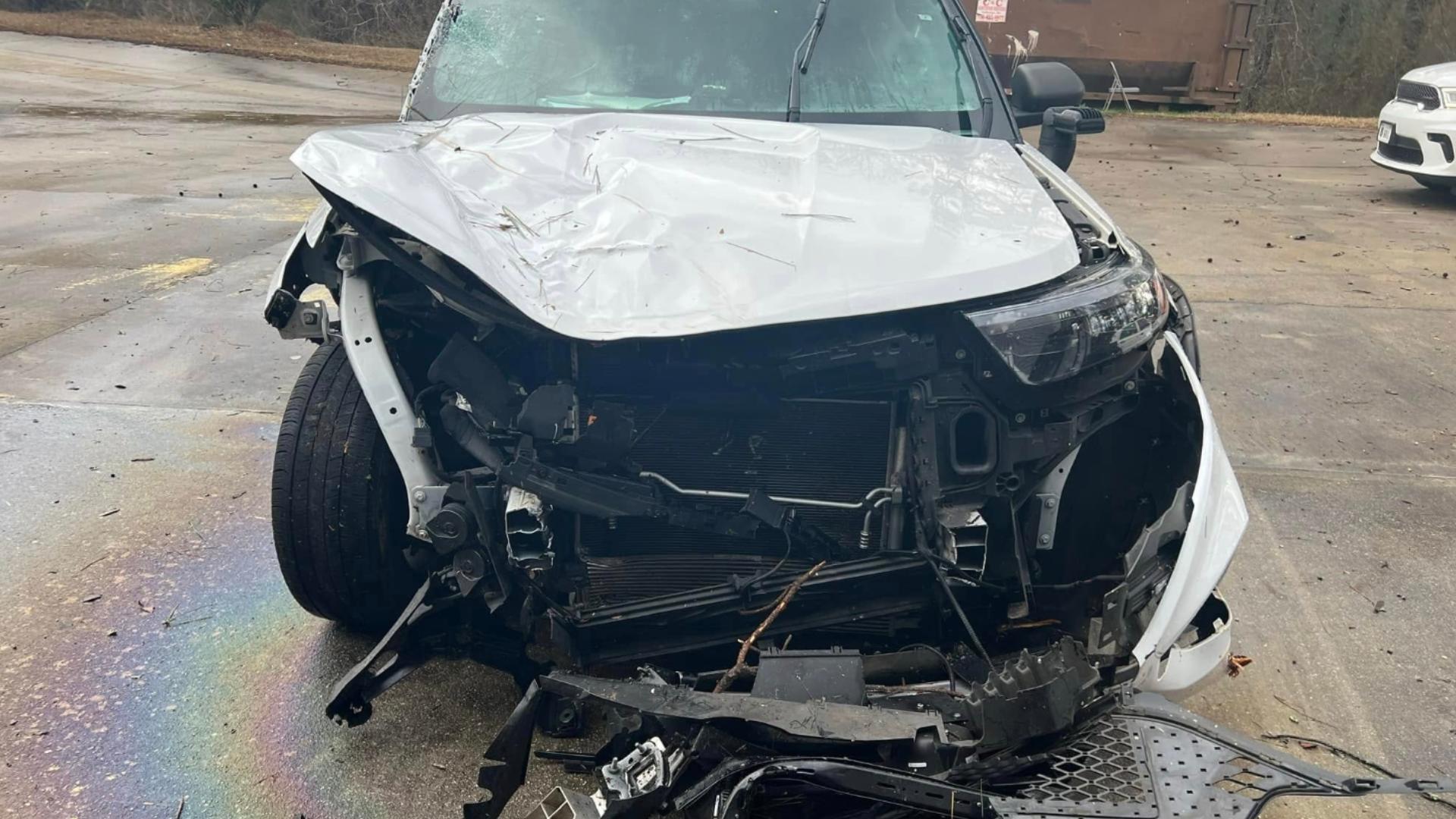 Hogansville officer escapes with minor injuries after storm-caused ...
