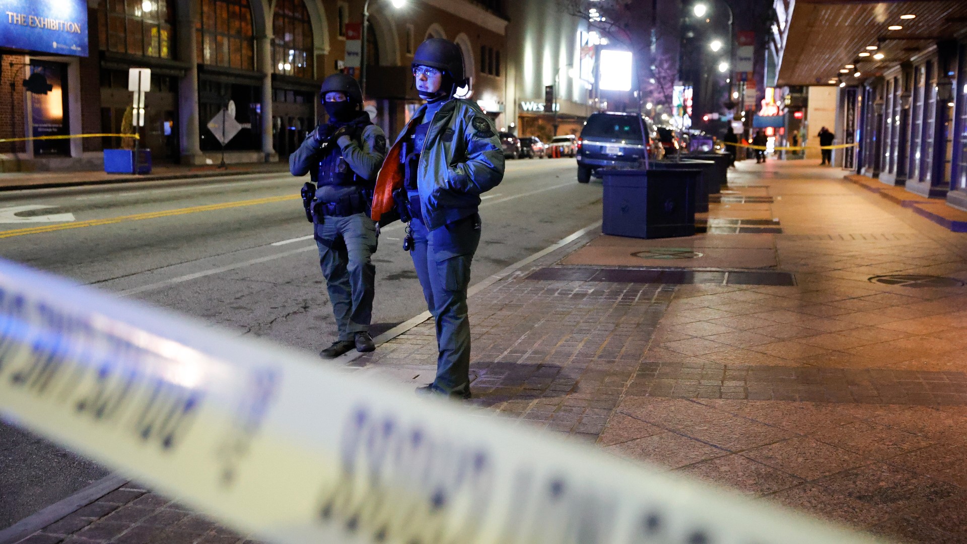 Protests in downtown Atlanta over 'Cop City' | Police car on fire ...