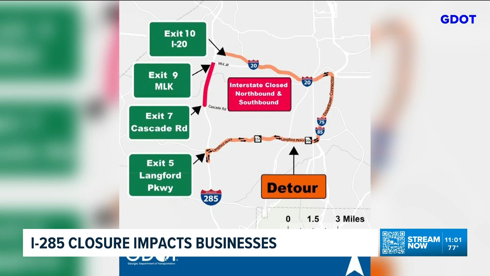 What you need to know about the delayed full closure of I-285 this ...