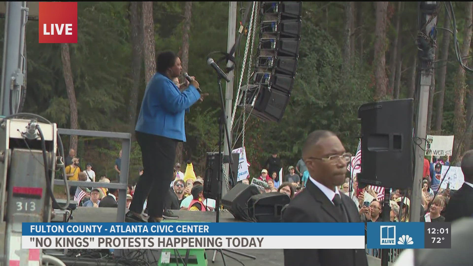 Protests in Atlanta: Stacey Abrams Speaks Against Trump | 11alive.com