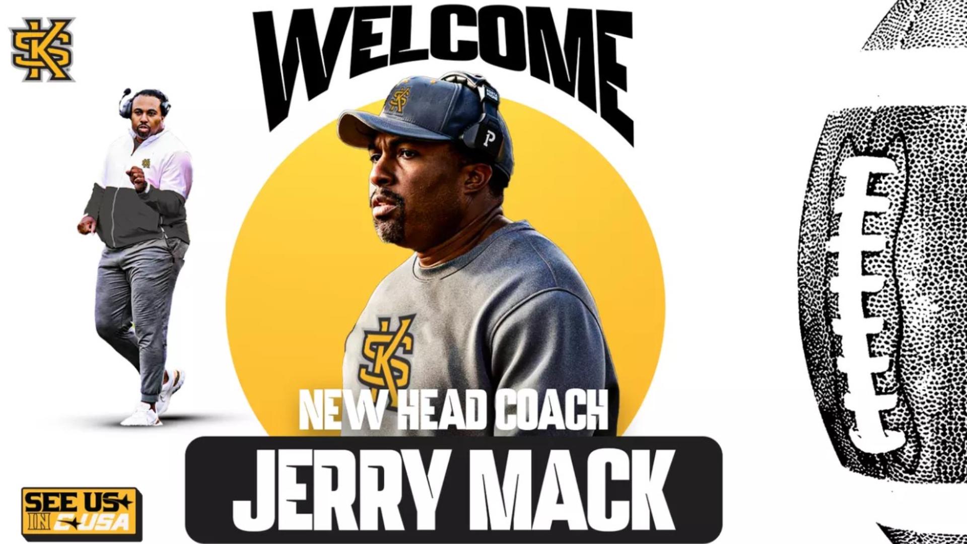 Kennesaw State names Jerry Mack as new head football coach | 11alive.com