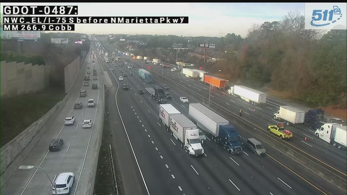 I 75 north crash closes several lanes | 11alive.com