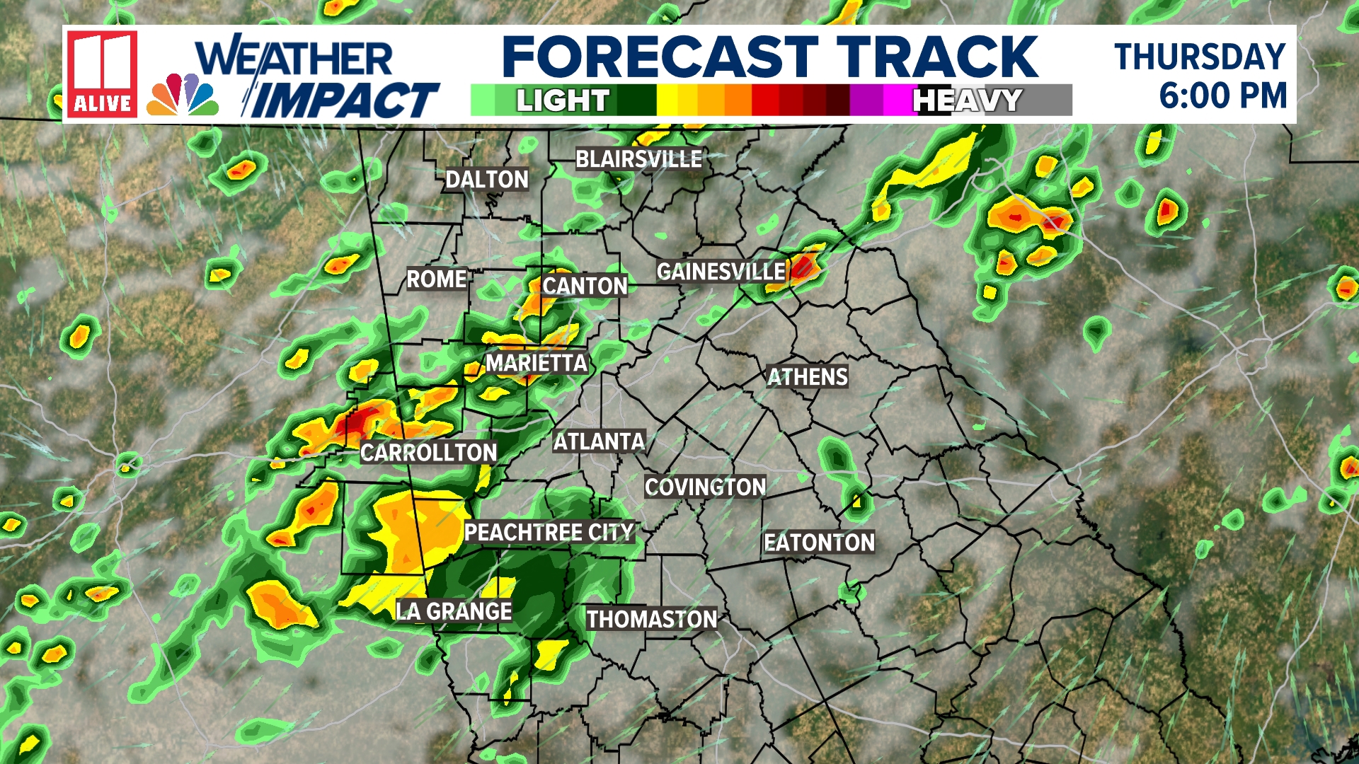 Heavy rain, storms expected in metro Atlanta, Georgia on Sept. 25 ...
