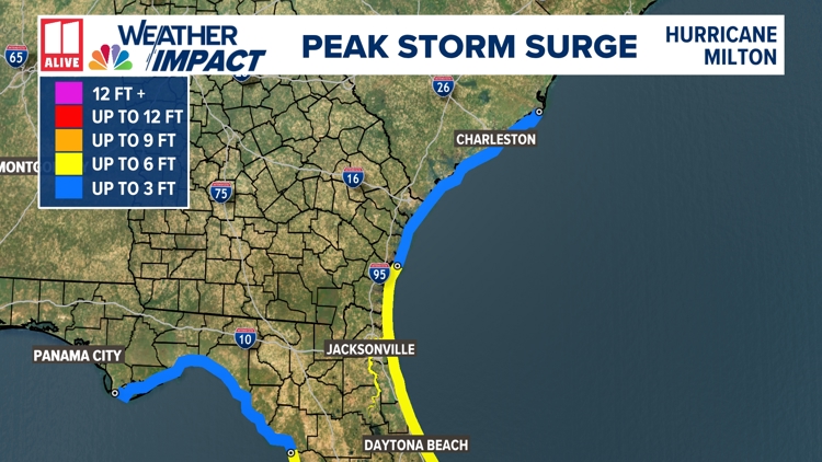 Georgia coast under tropical storm watch | Hurricane Milton | 11alive.com