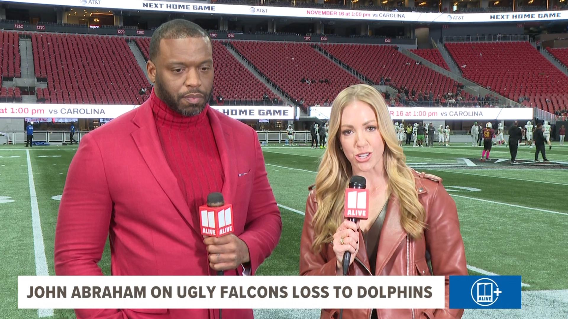 Falcons legend John Abraham breaks down embarrassing loss to Dolphins ...