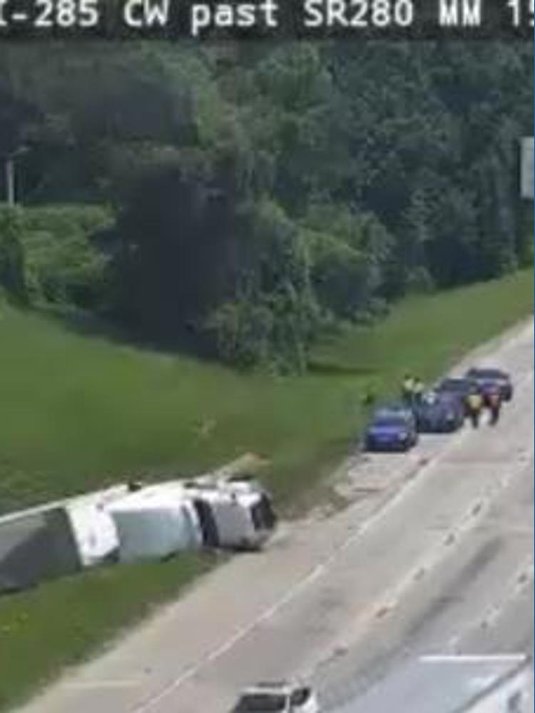 I 285 traffic Cobb County tractor trailer crashes closing lanes ...
