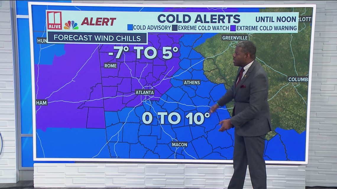 Atlanta, Georgia weather | Intense cold today | 11alive.com