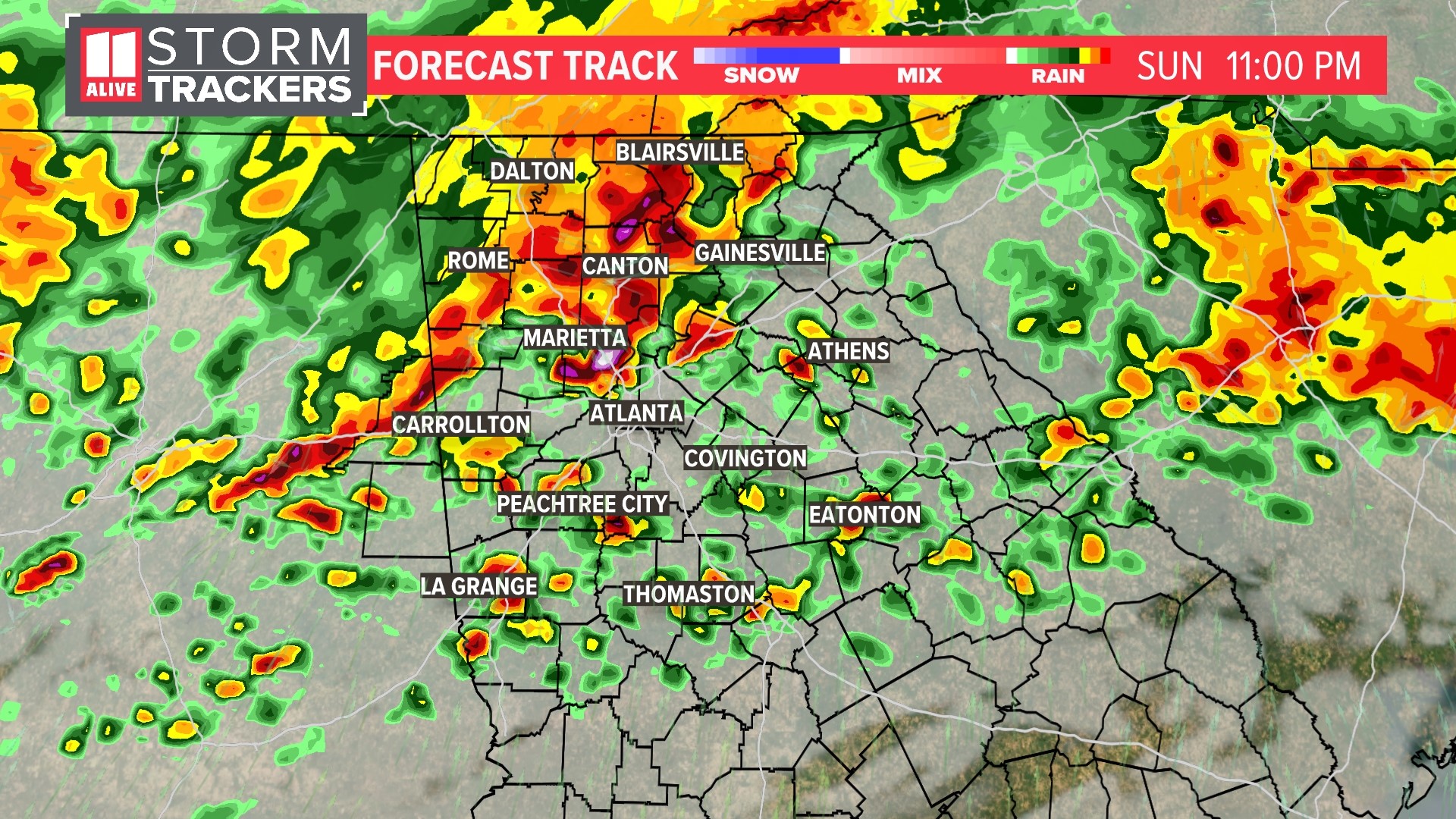 When it will rain in north Georgia, Atlanta this weekend | 11alive.com