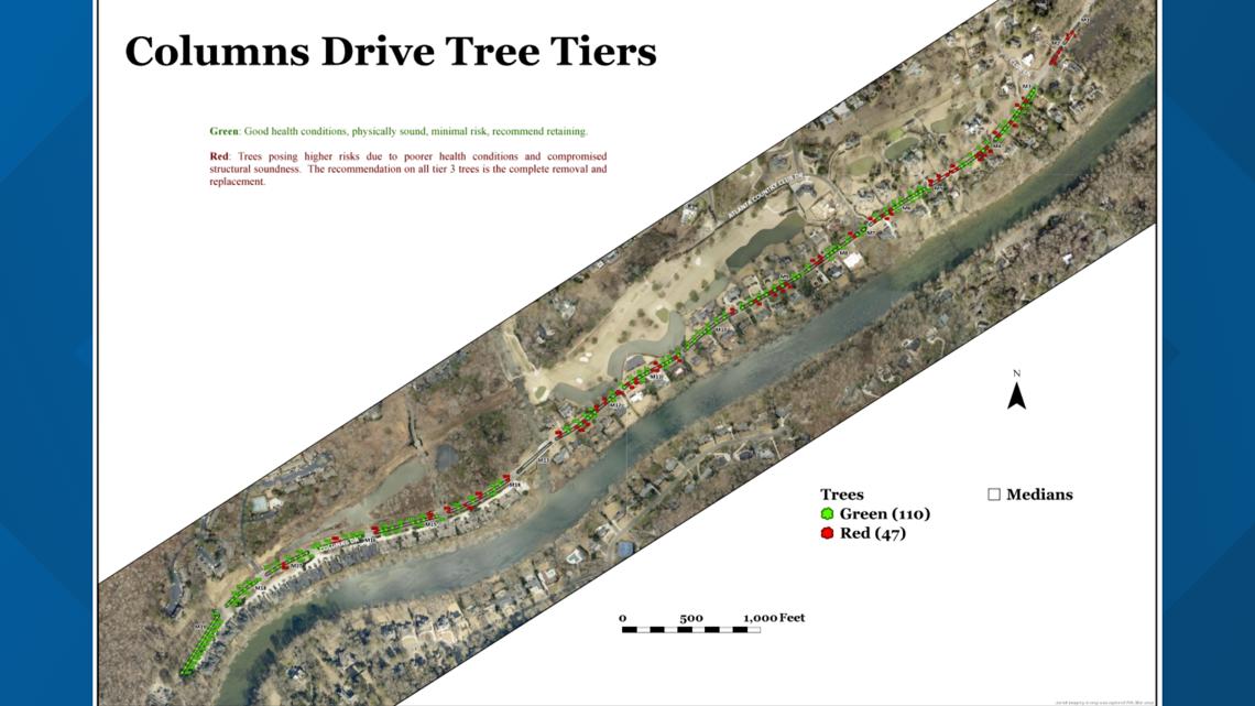 Cobb County to remove, replace trees posing 'danger' along Columns ...
