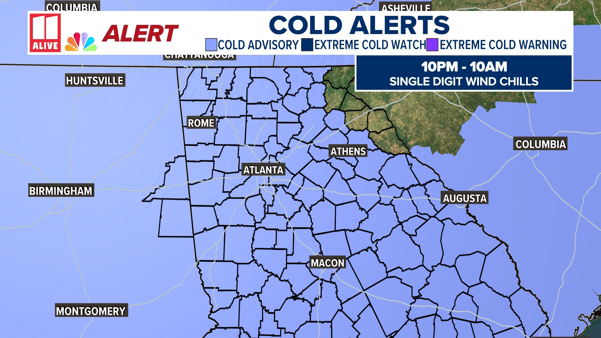 Atlanta weather | Arctic temperatures for Thursday | 11alive.com