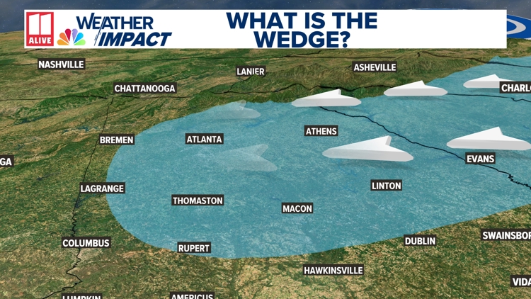 What is 'the wedge' for weather? | 11alive.com