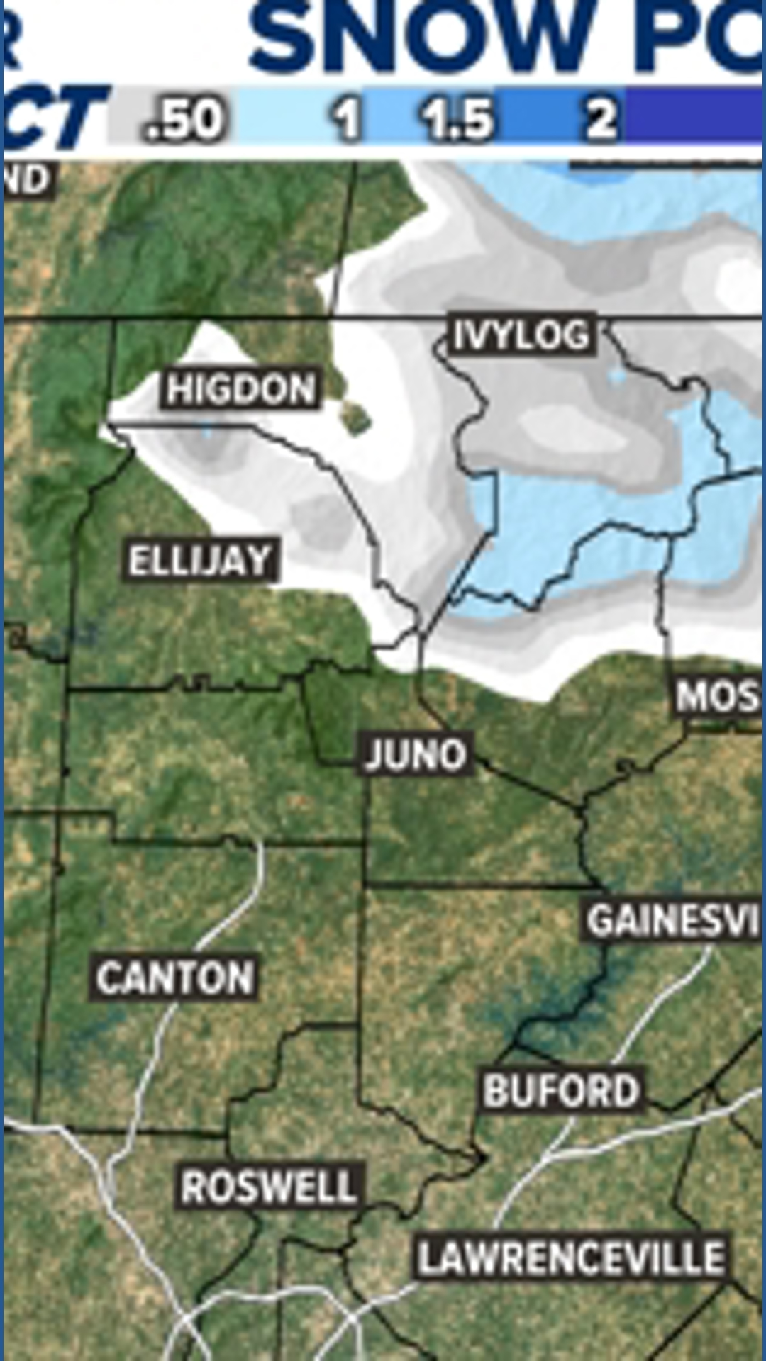 Winter Weather Advisory issued for several north Georgia counties ...