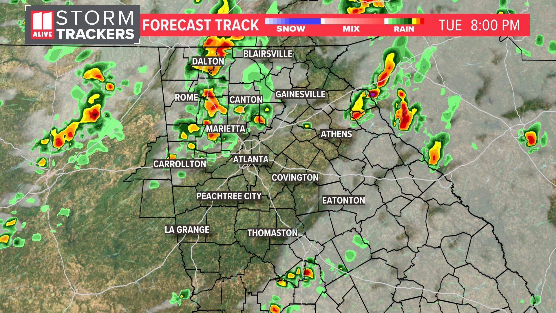 Is it going to rain today | Weather radar Atlanta | 11alive.com
