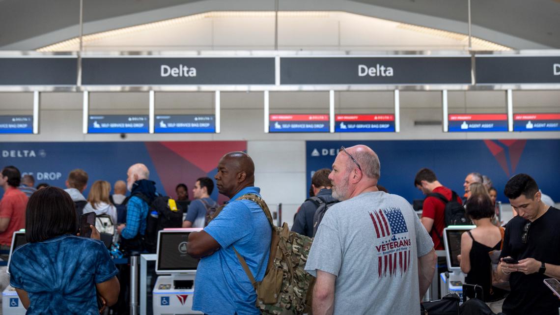Delta Atlanta weekend flight delays cancelations CrowdStrike | 11alive.com