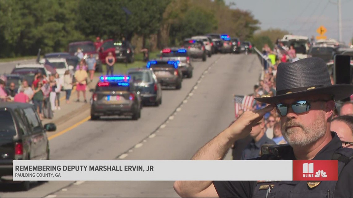 Community pays tribute to Cobb County Deputy Marshall Ervin Jr ...